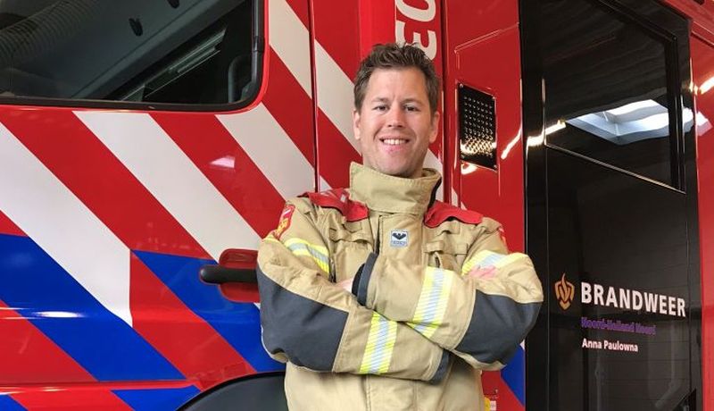 Steven de Wit is bevelvoerder bij de vrijwillige brandweer in Anna ...